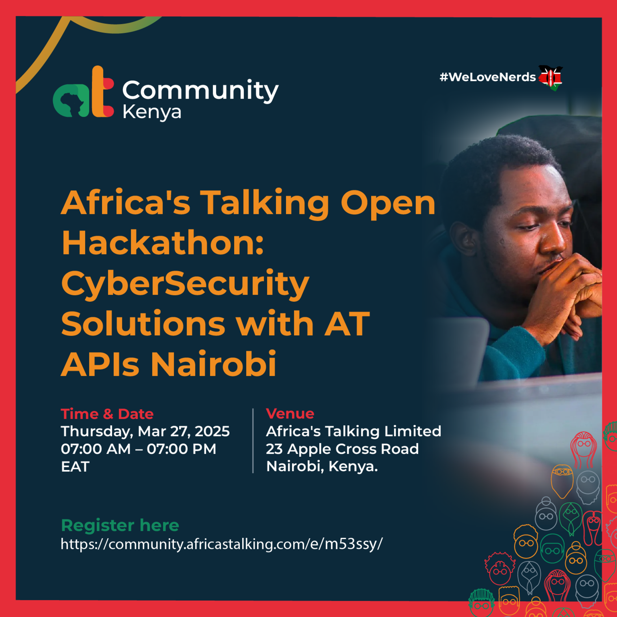 See Africa's Talking Open Hackathon: CyberSecurity Solutions with AT APIs Nairobi at Africas ...